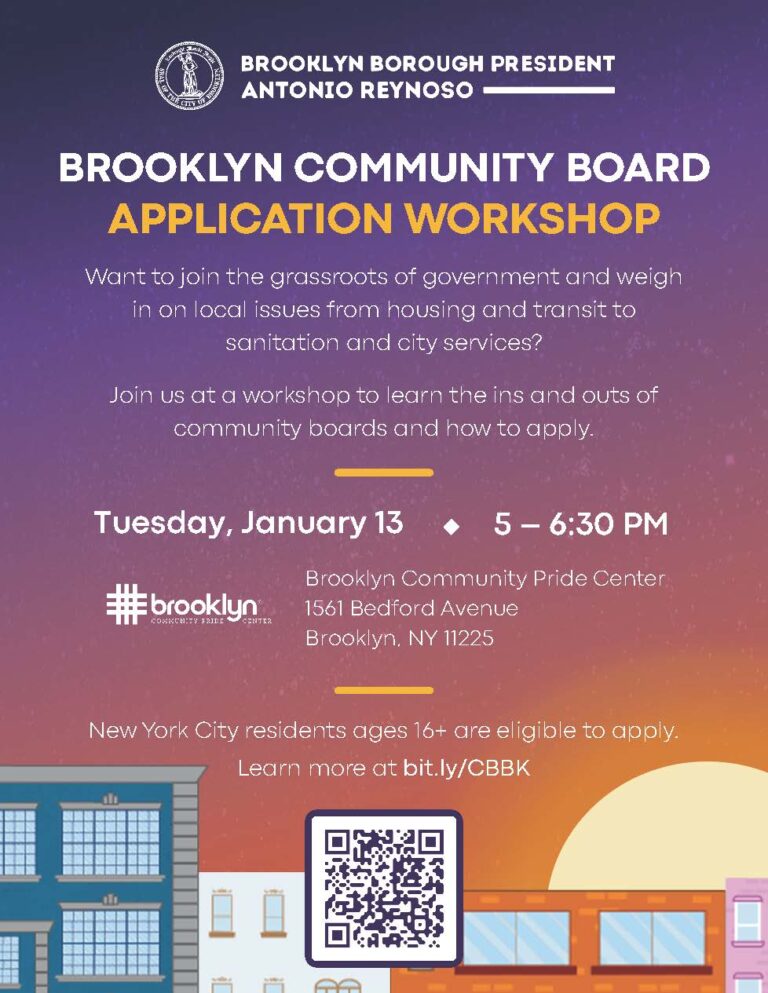 Brooklyn Community Board Application Workshop – Office of the Brooklyn ...